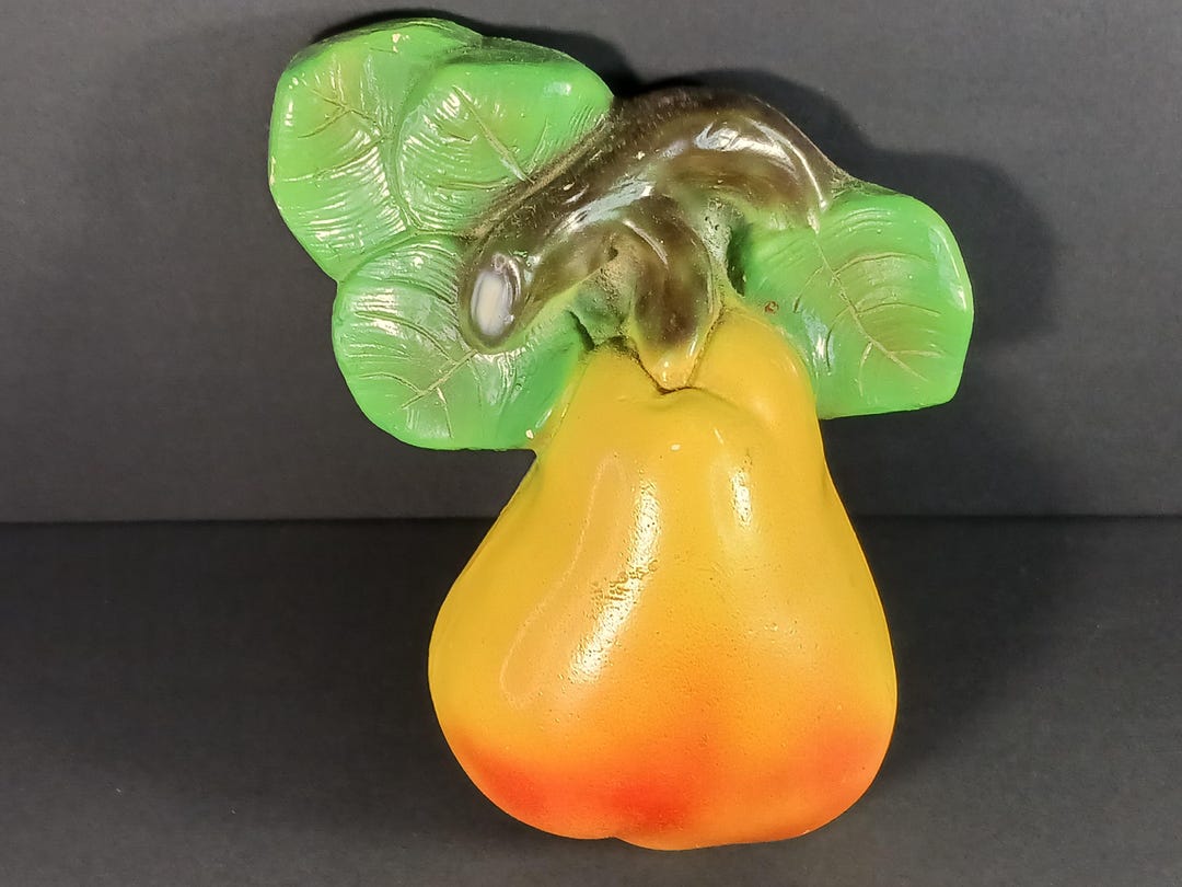Chalkware Pear String Holder Wall Hanging- Vintage Plaster Wall Plaques ...