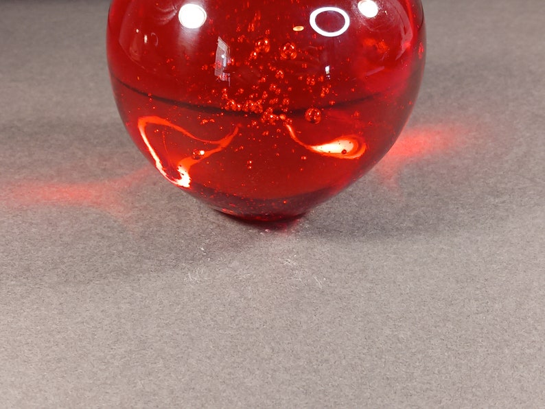Radiant Ruby Apple: Handcrafted Blown Glass Red Apple With - Etsy
