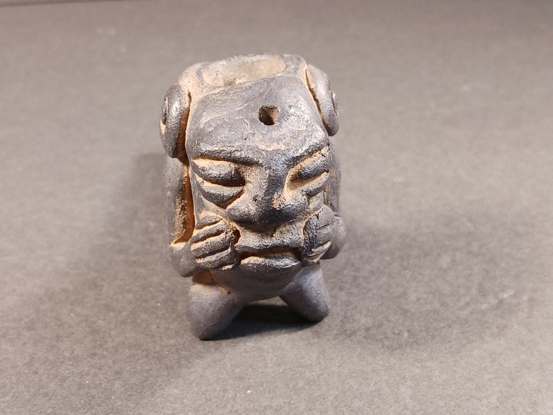 Vintage Mayan Aztec Smoking Pipe Clay Pottery Unique Gift - Etsy