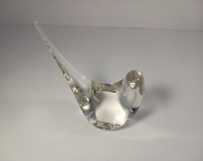 Clear Glass Bird Figurine - Elegant Handcrafted Crystal Decor ...