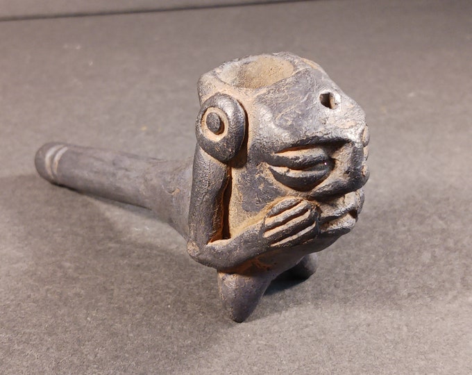 Vintage Mayan Aztec Smoking Pipe - Clay Pottery- Unique Gift for Him - Etsy