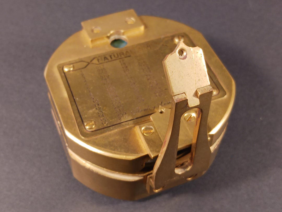 Vintage Stanley London Brass Compass – Nautical Lensatic Navigation ...