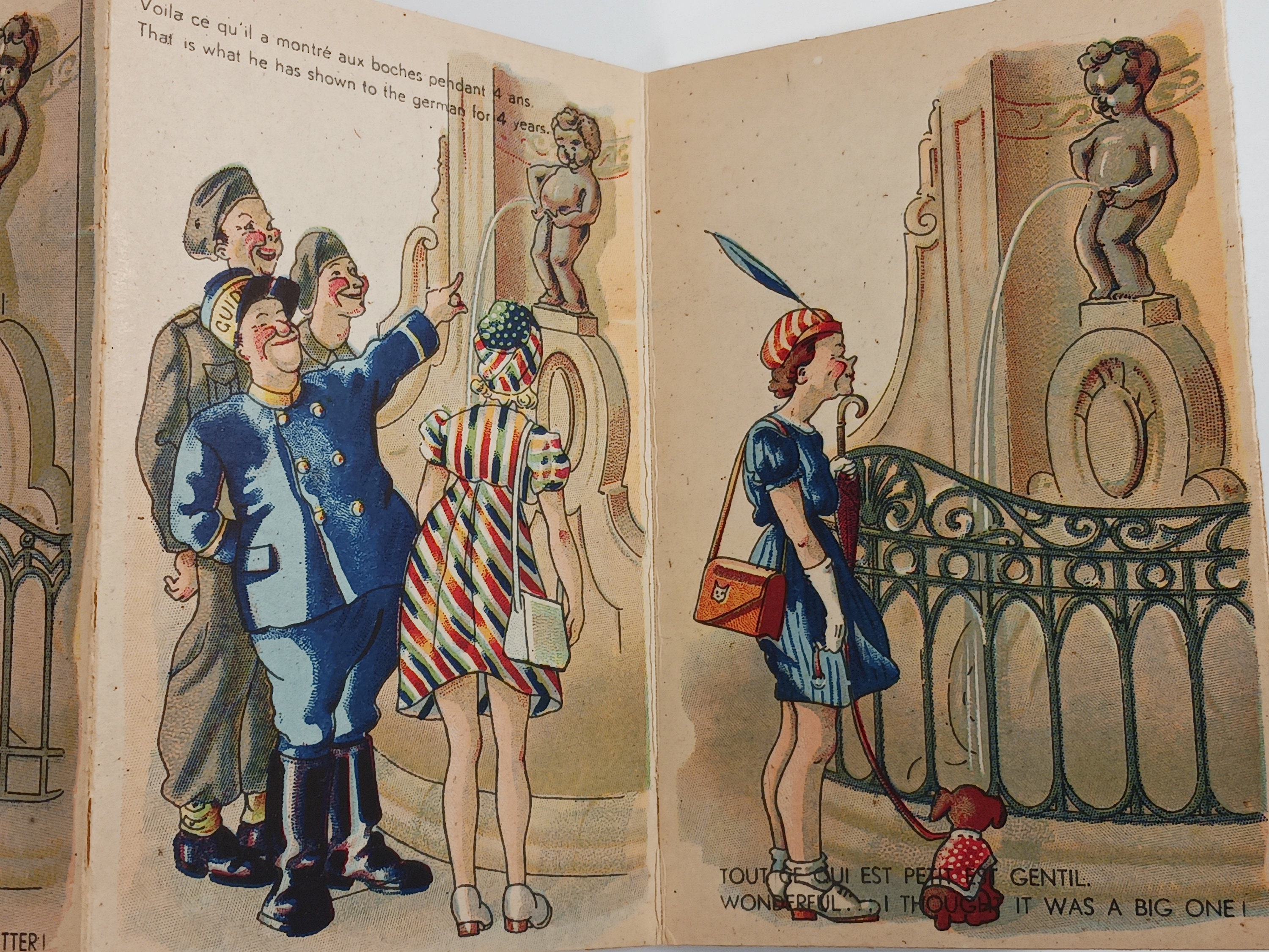 Whimsical Collection of 10 Comic Postcards Manneken-pis - Etsy