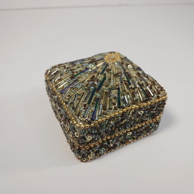 Jeweled Trinket Box - Etsy