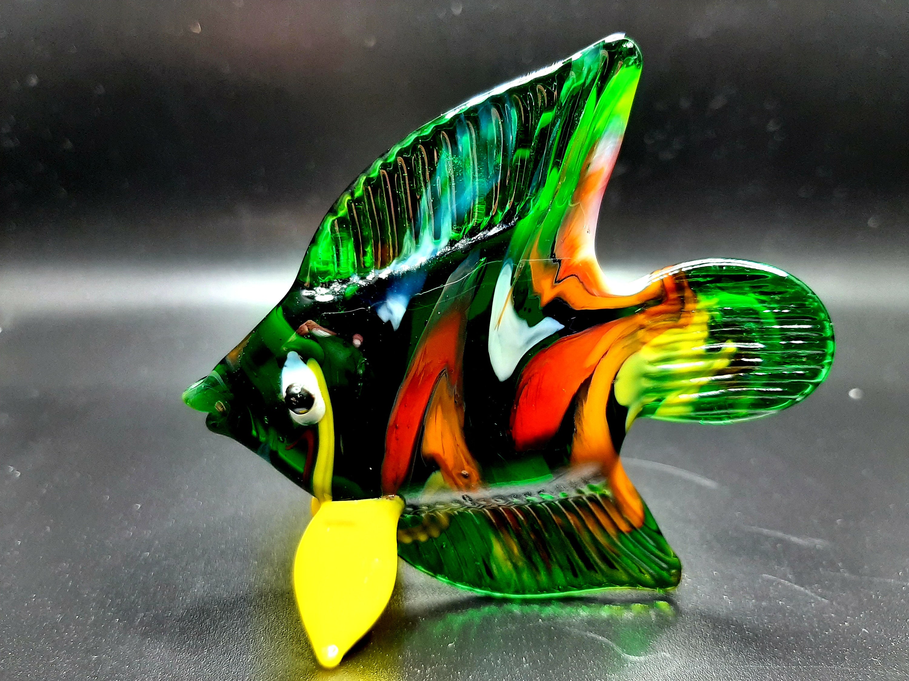 Art Glass Angelfish Handcrafted Miniature Angelfish Perfect for ...