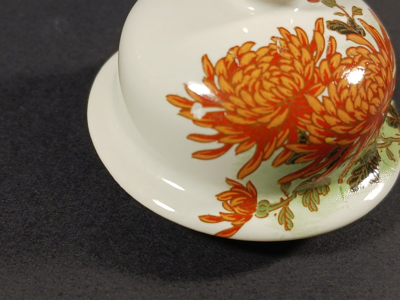 Shibata Japan Hand-painted Floral Ginger Jar Miniature Ginger Jar With ...