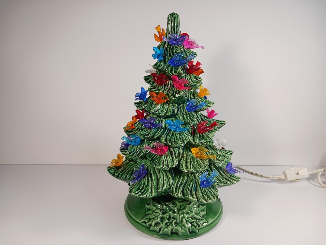 Vintage Ceramic Christmas Tree 9 Light up Holiday Tree vintage ...