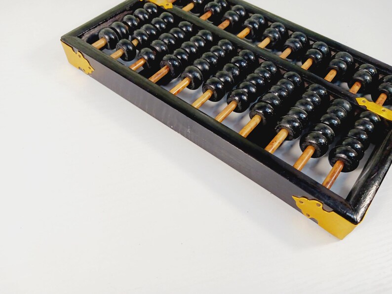 Vintage Wooden Table Abacus- Bookkeeper Gift- Mid Century Decor-classic ...