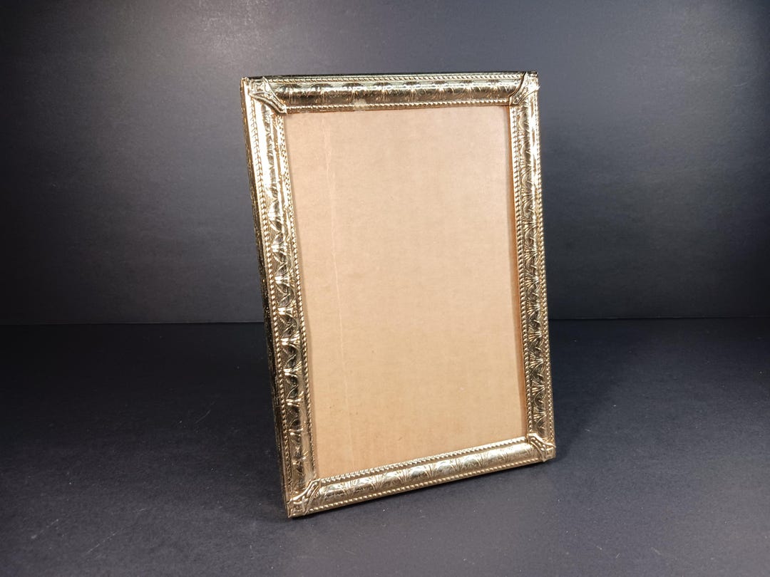 Vintage Ornate Frame Gold Tone Metal Frame Mid Century Modern Brass ...