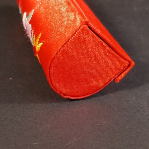 Red Floral Lipstick Case With Mirror Compact and Stylish Holder-prom ...