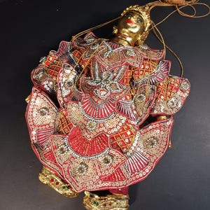 Vintage Asian Dancer Marionette Puppet With Hand Beaded Indonesian ...