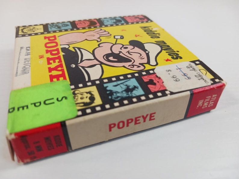 Vintage Popeye "detour" Super 8 Film Reel – Classic Cartoon, Movie Room ...