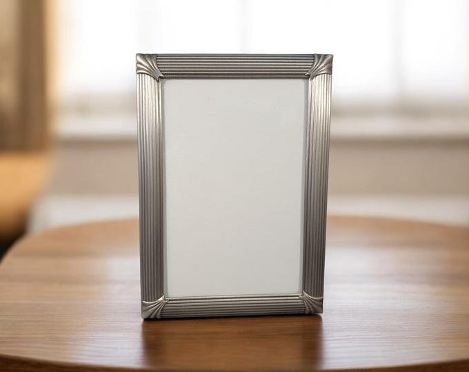 Embossed Silver Metal Picture Frame, Versatile Vertical Horizontal ...