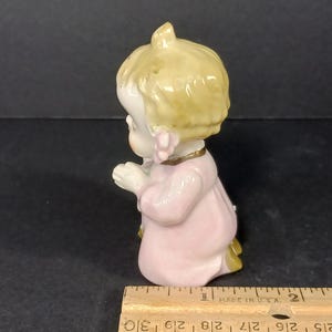 Vintage Praying Girl Figurine – Spaghetti Lamb, Lavender Dress, Japan ...