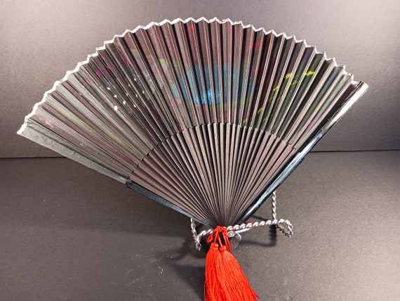 Vintage Hand Fan- Handcrafted Wooden Folding Hand Fan… - Gem