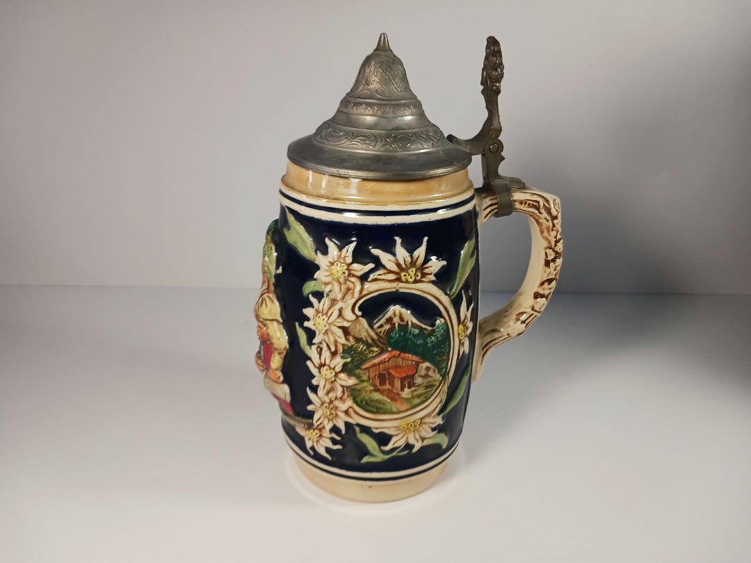 Vintage Beer Stein German Stein Made in Germany gift for Him Beer ...
