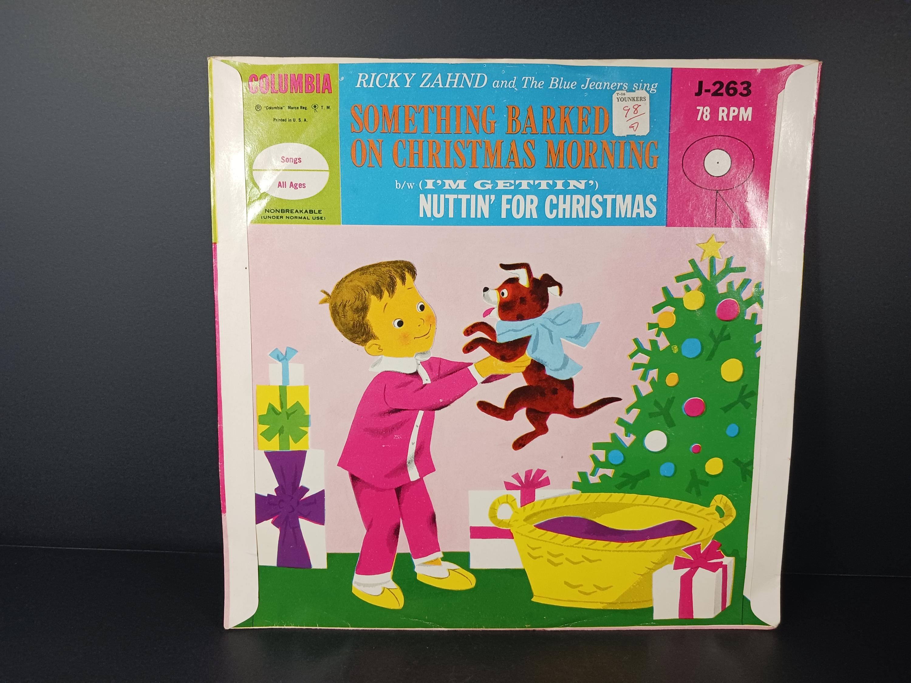 Vintage 78 RPM Record Nuttin’ for Christmas Ricky Zahnd Columbia 1955 ...