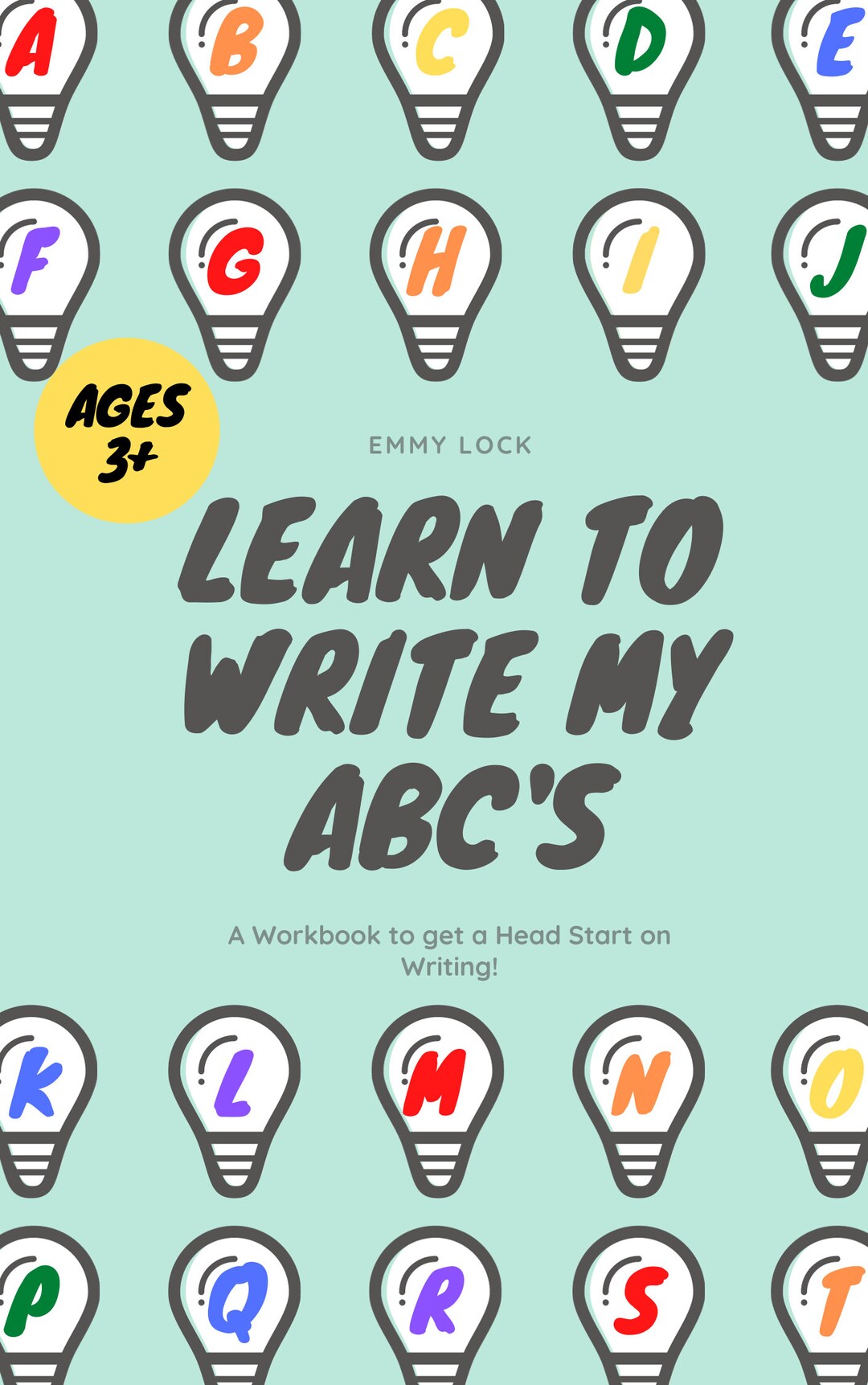 Learn to Write My Abc's Workbook - Etsy