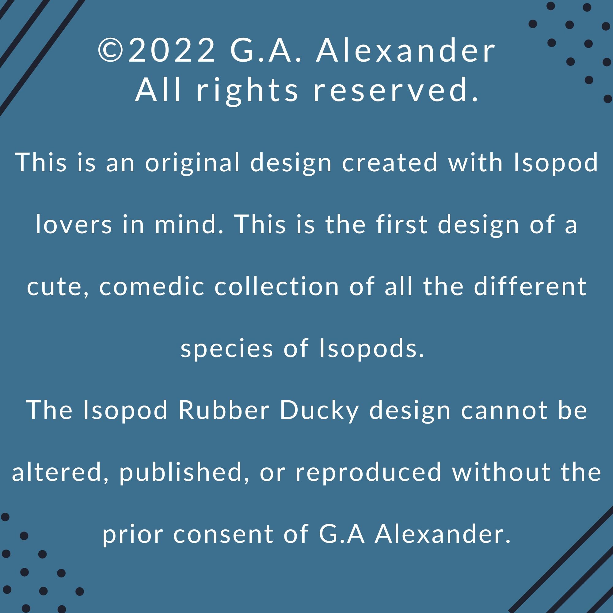 Isopod Sticker Rubber Ducky Sticker Cute Bug Waterproof - Etsy