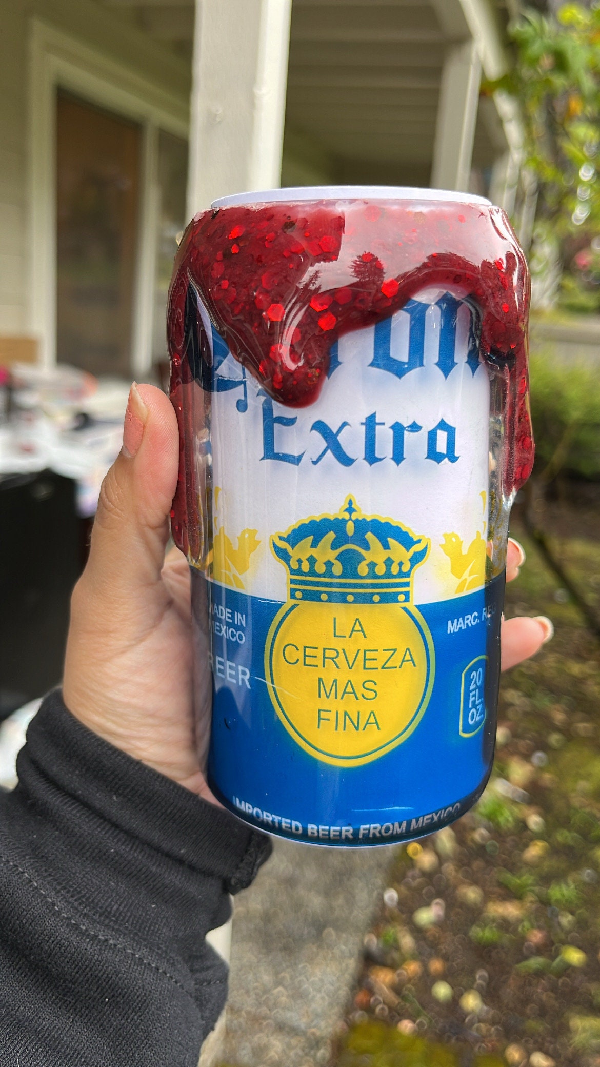 Corona or Chingona Extra Glass Can Con Chamoy - Etsy