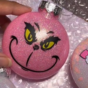 Pink Grinchmas Ornament Set - Etsy