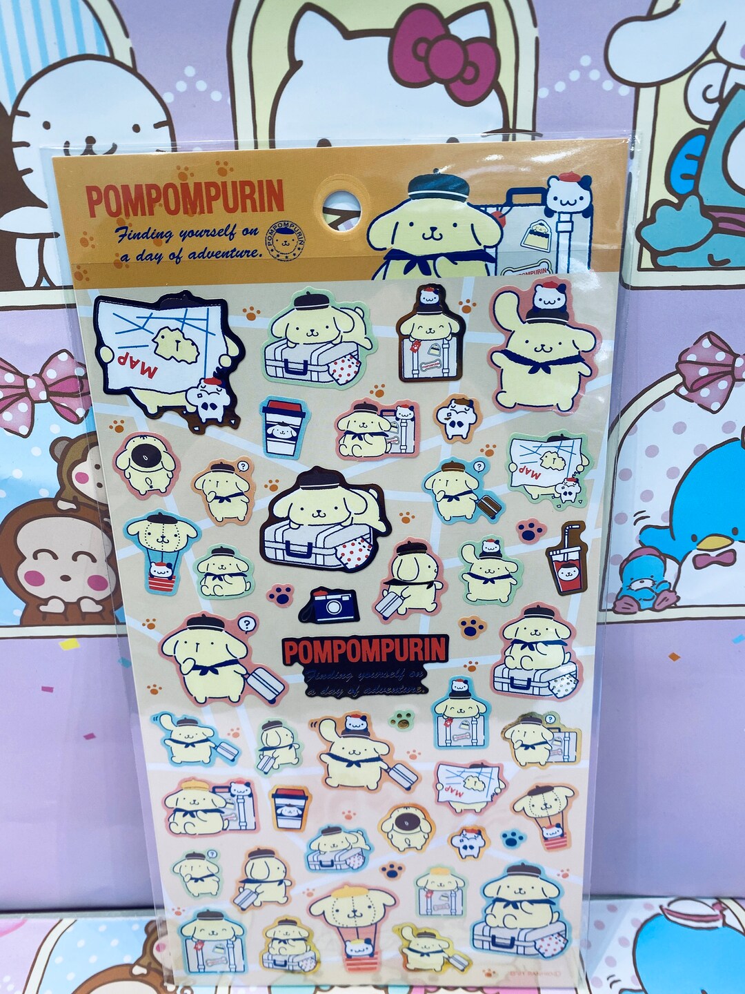 Sanrio Pompompurin Stickers Sheet. New for 2022 Collection, Authentic ...