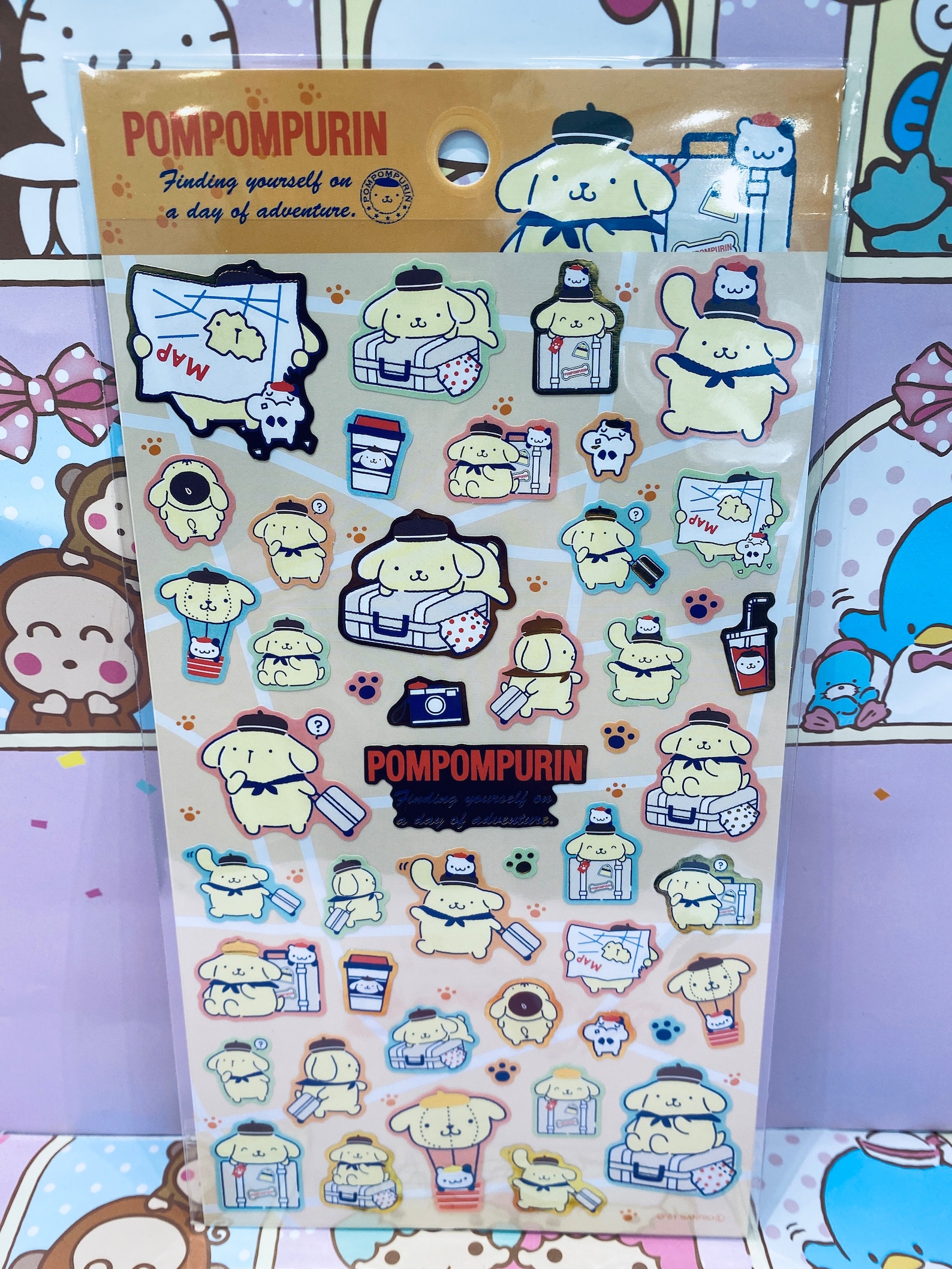 Sanrio Pompompurin Stickers Sheet. New for 2022 Collection - Etsy