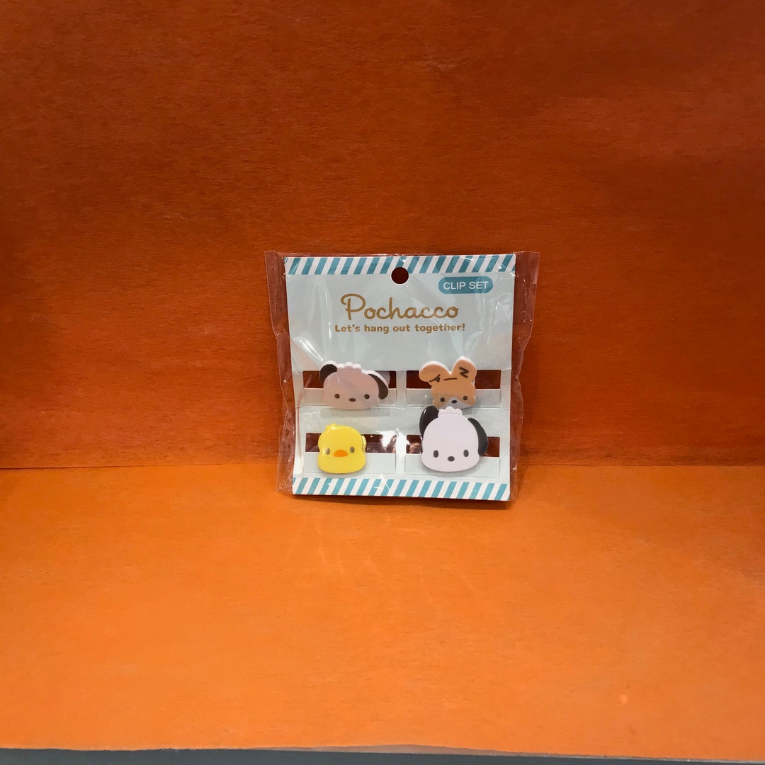Sanrio Pochacco Mini Clips 4pc Set, New, Sanrio Authentic - Etsy