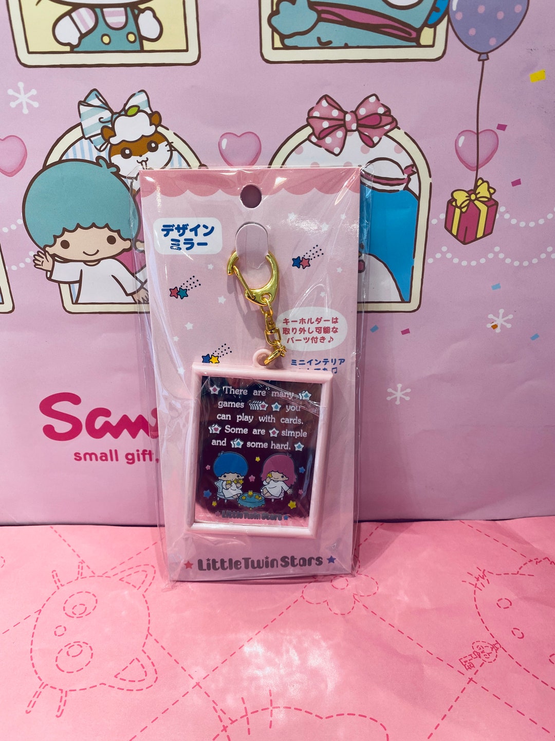 Sanrio Little Twin Stars Keychain Mirror. New 2022 Release. Sanrio ...