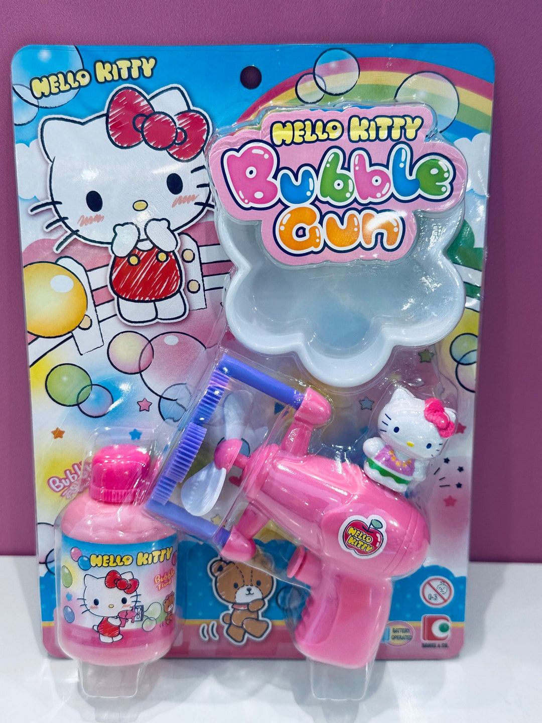 Sanrio Hello Kitty Toy Bubble Gun, New, Sanrio Authentic - Etsy