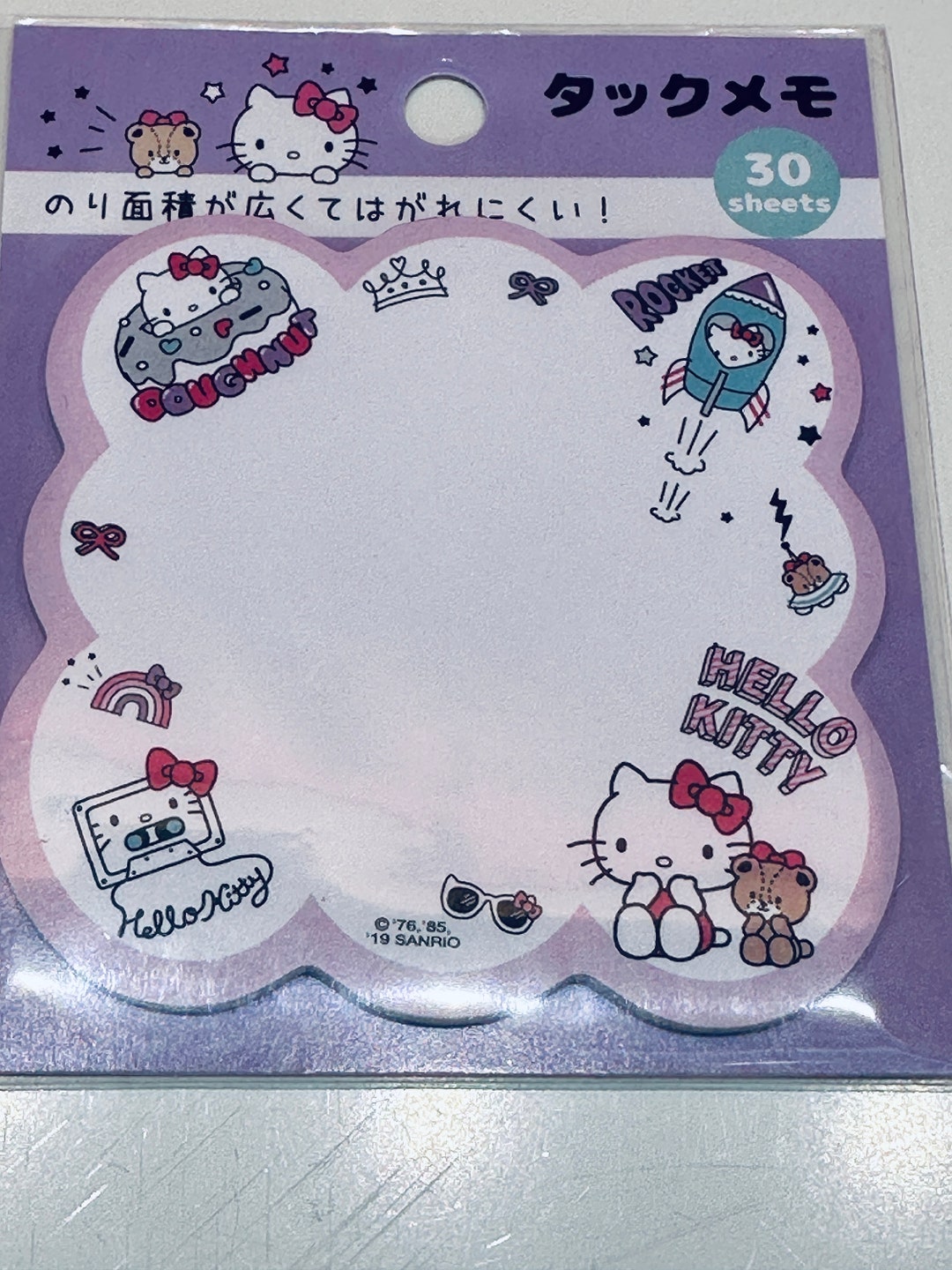 Sanrio Hello Kitty Sticky Notes Sanrio Authentic - Etsy