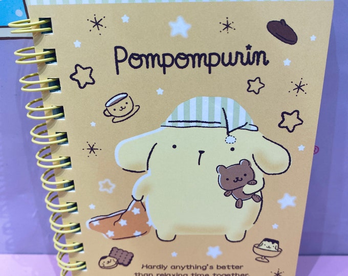 Sanrio Pompompurin Small Notebook, New, Sanrio Authentic - Etsy