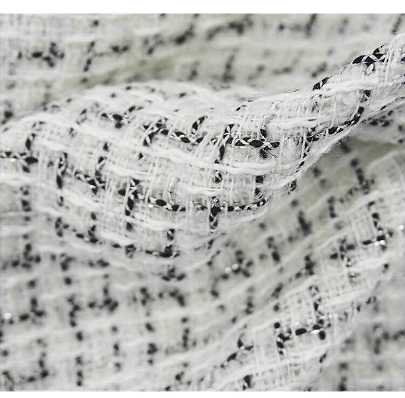 Tweed Fabric Has Black Thread Weave for Suite Jacket - Etsy