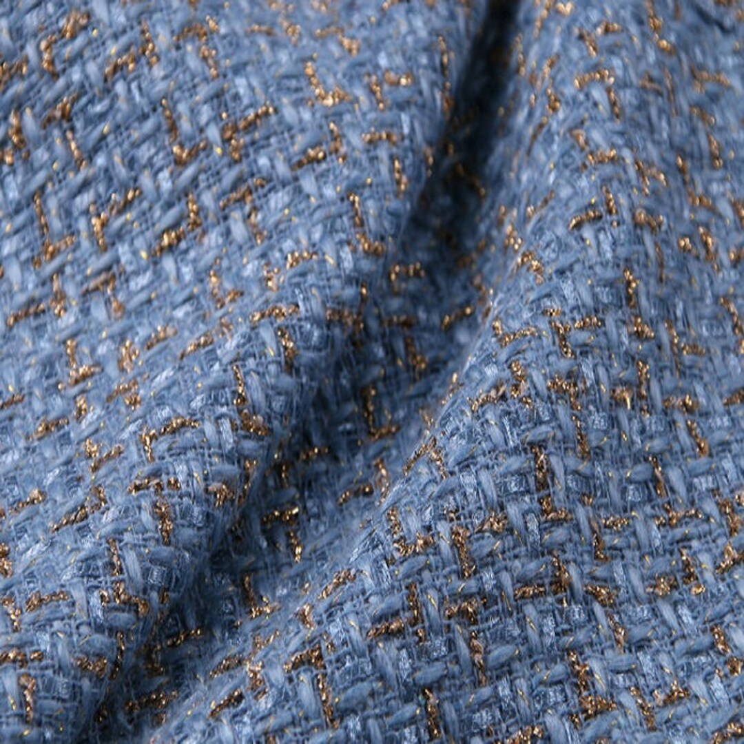 Tweed Fabric Has Gold Thread Weave for Suite Jacket Everyday - Etsy