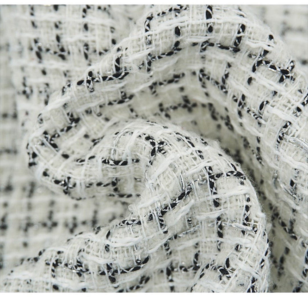 Tweed Fabric Has Black Thread Weave for Suite, Jacket, Everyday Wear ...