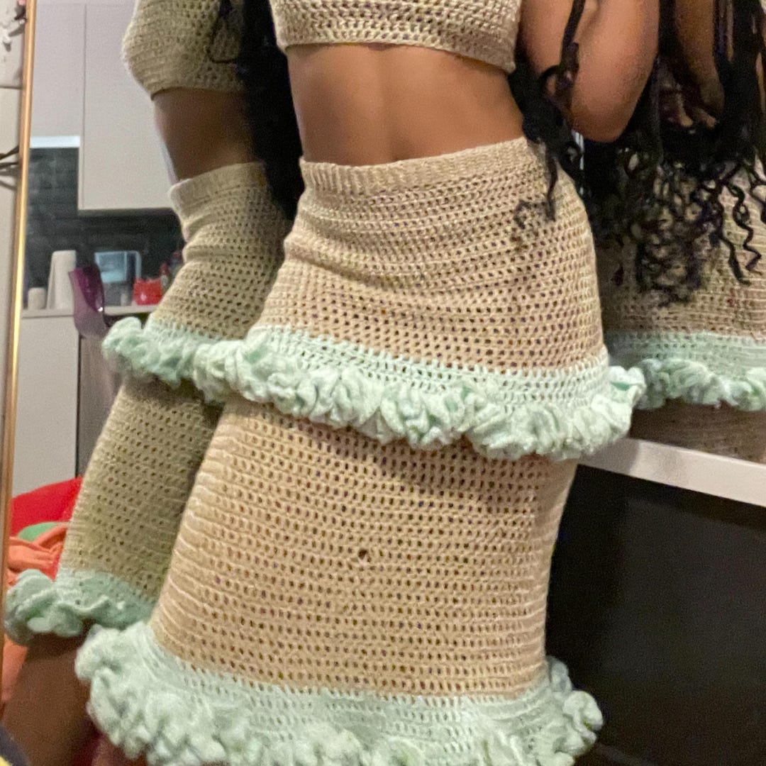 Layered Ruffle Skirt Crochet Pattern Rae Crochets - Etsy