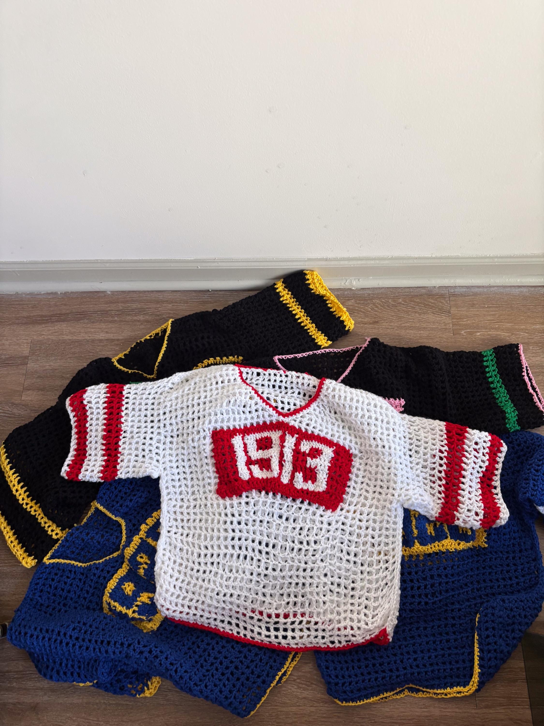 1913 + Line Number Crochet Mesh Jersey by Rachel Mcbride - Etsy