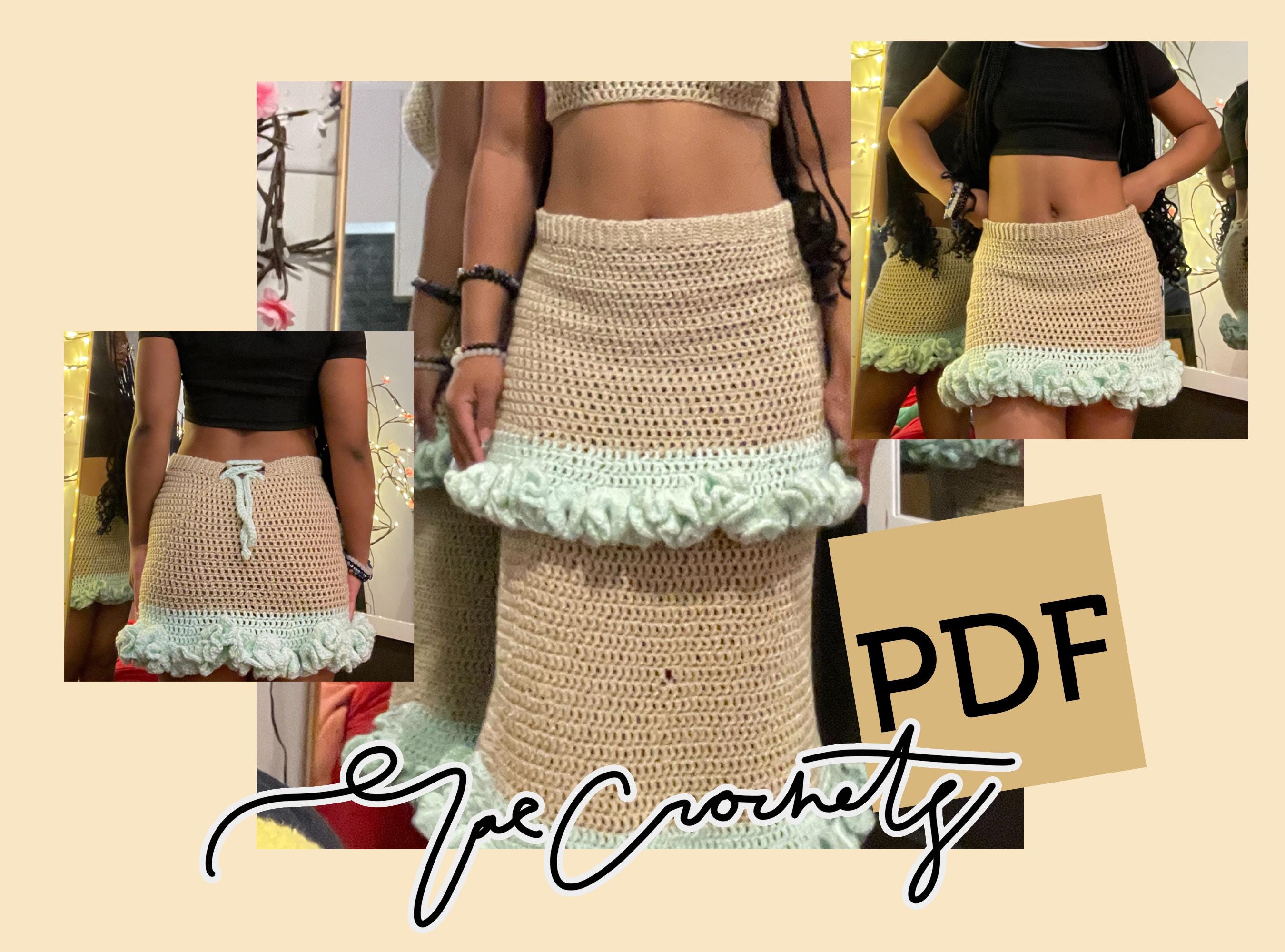 Layered Ruffle Skirt Crochet Pattern Rae Crochets - Etsy