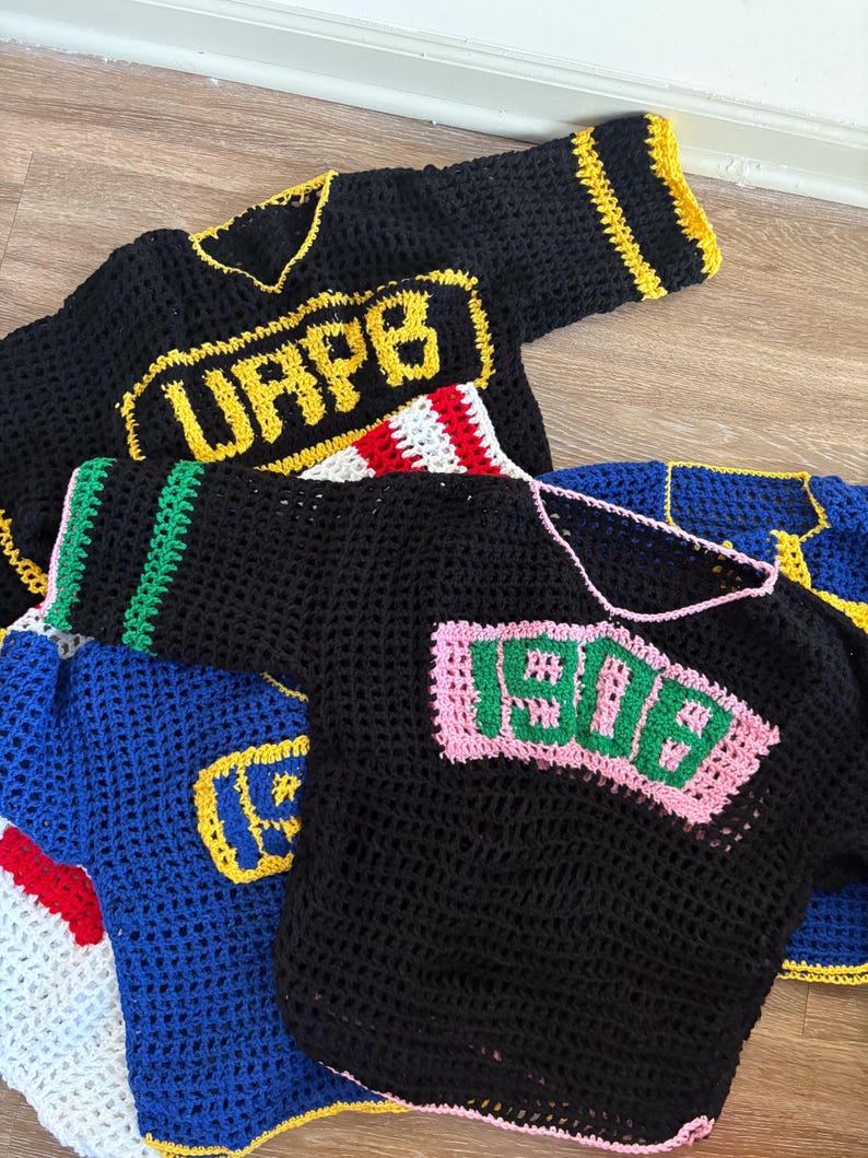 1913 + Line Number Crochet Mesh Jersey by Rachel Mcbride - Etsy