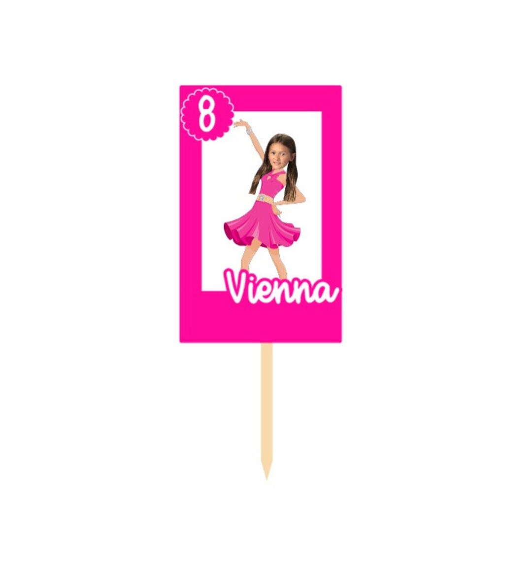Personalized Doll Box Cupcake Toppers Set of 12 Personalize With Your ...