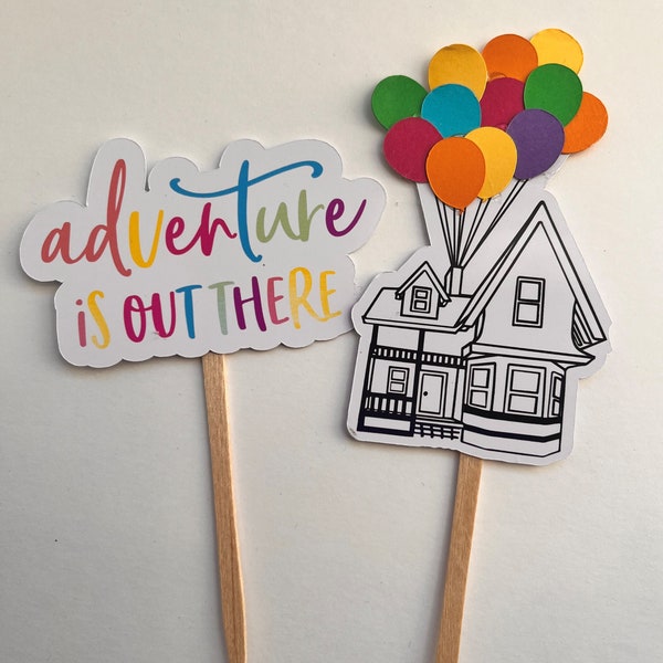 Up Cupcake Toppers - Etsy