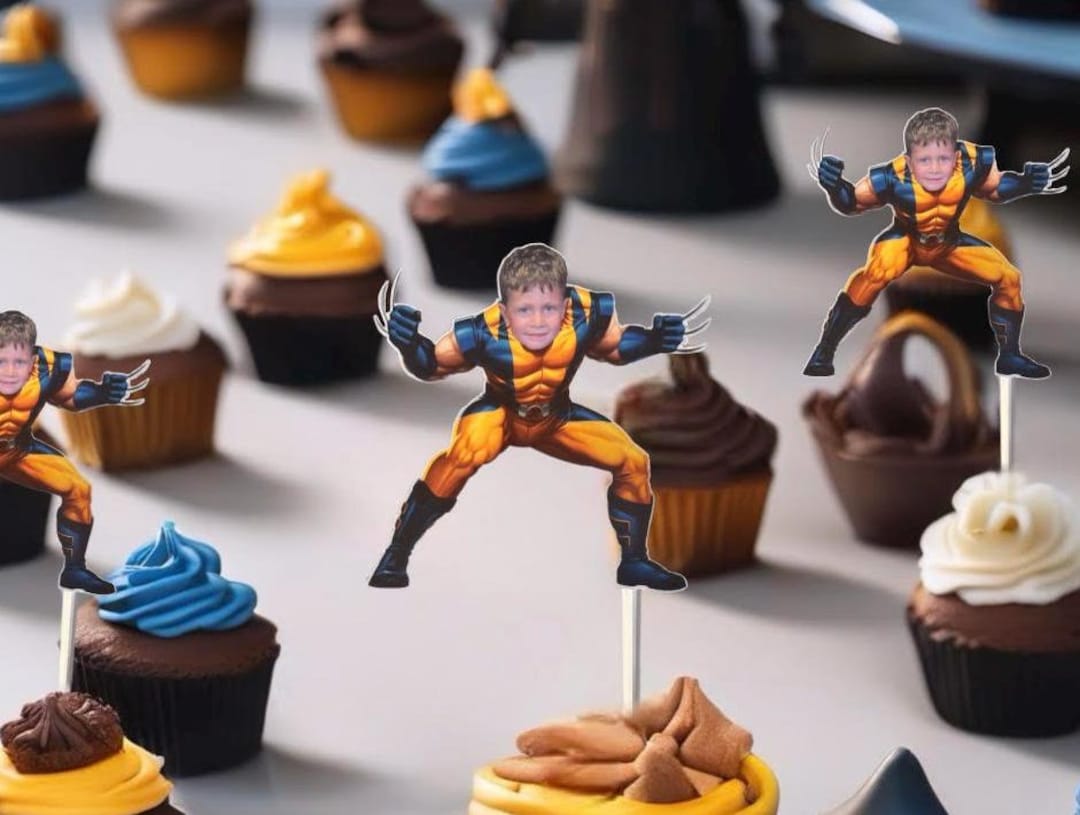 Personalized Wolverine Cupcake Toppers - Set of 12 | Personalize With ...