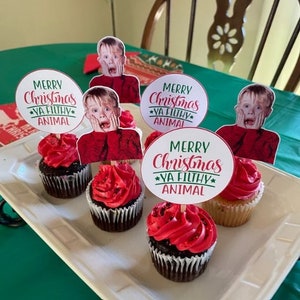 Home Alone Cupcake Toppers - Set of 12 | Christmas Party - Etsy