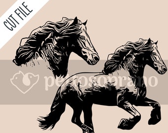 Friesian Clipart Svg - Etsy