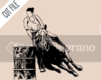 Barrel Racing Dxf File - Etsy
