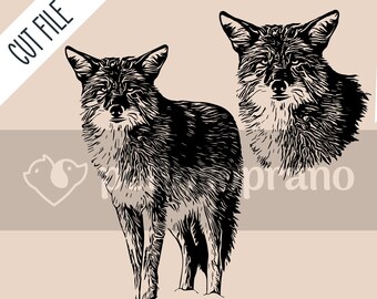 Coyote Dxf File - Etsy