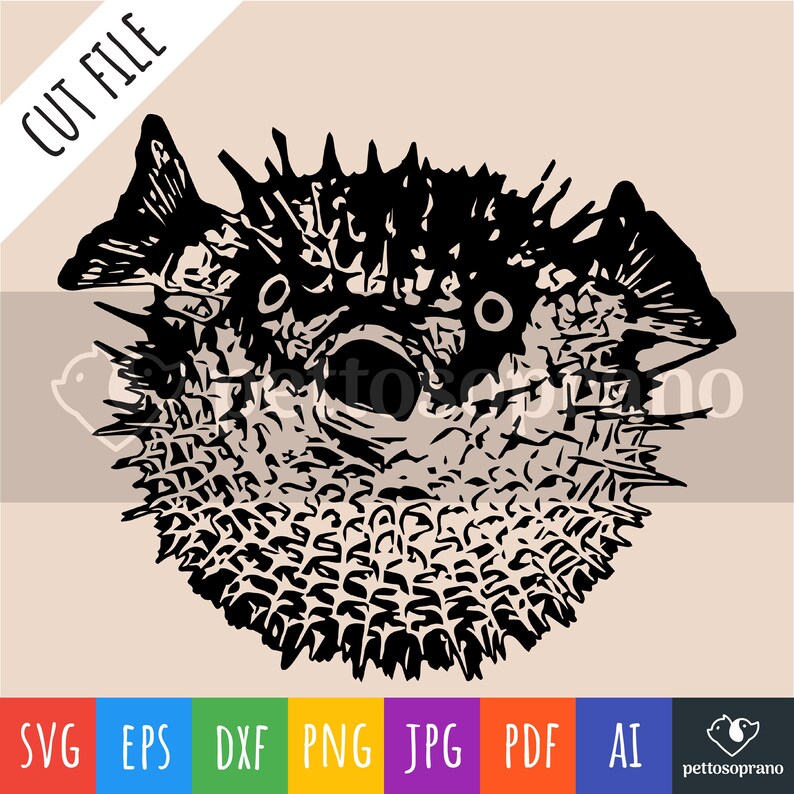Pufferfish Instant Digital Downloadable File for Silhouette,clipart ...