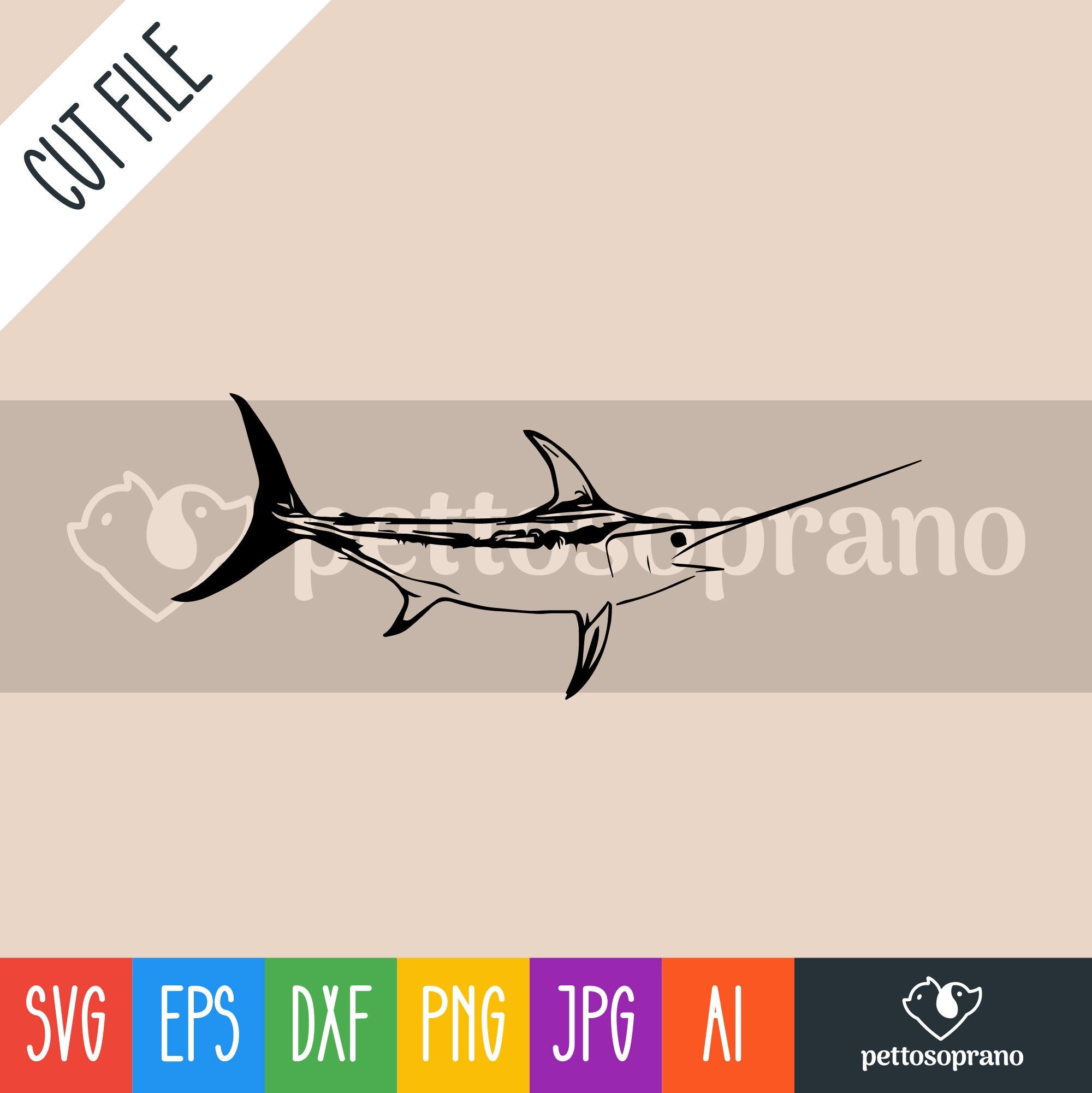Swordfish Instant Digital Downloadable File for Silhouette,clipart ...