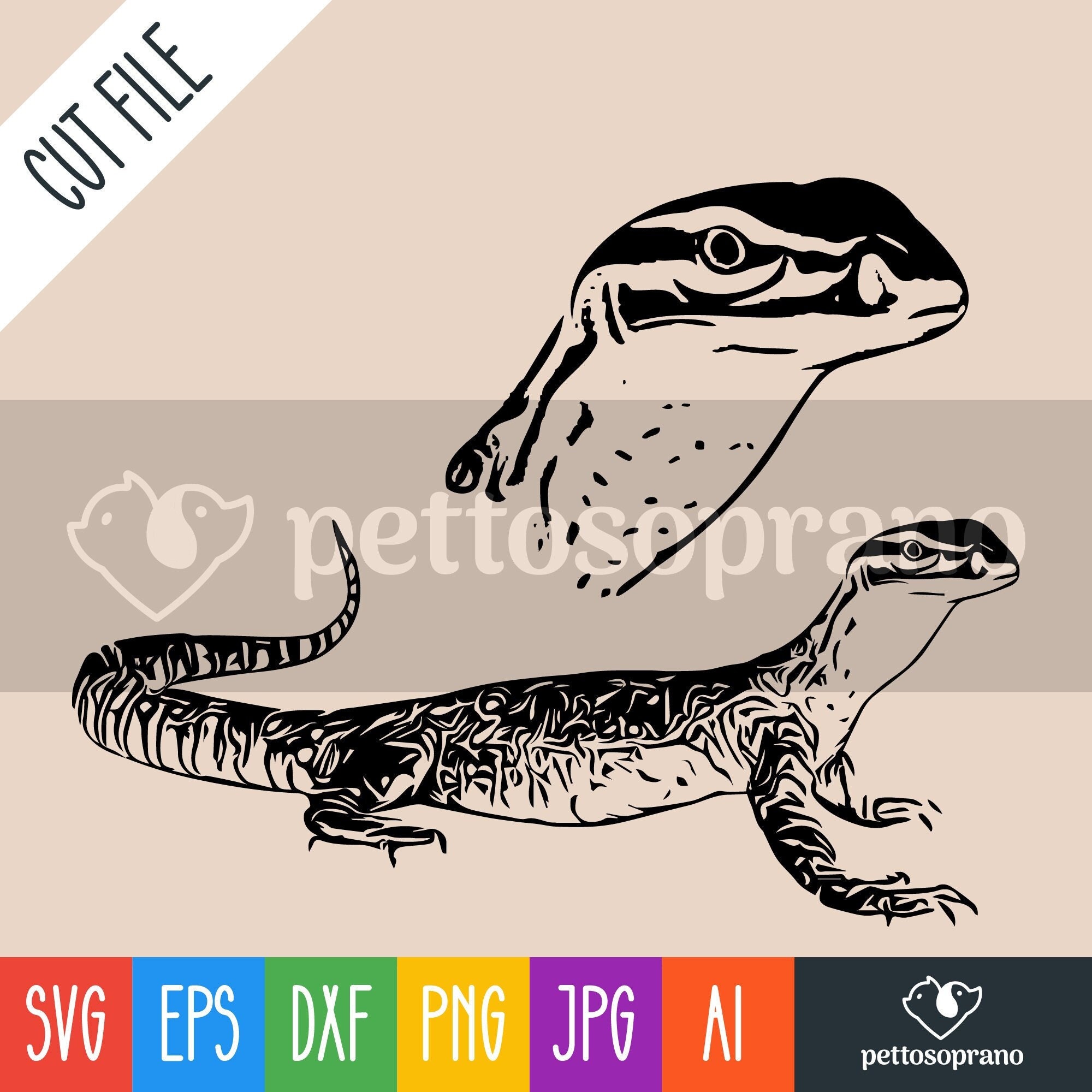 Goanna Instant Digital Downloadable File for Silhouette,clipart,vector ...