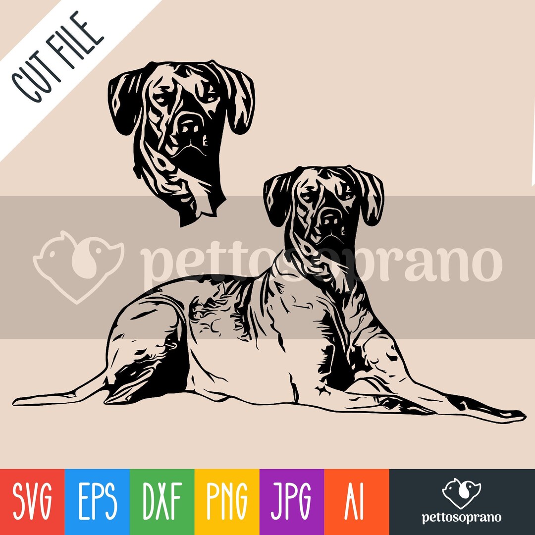 Rhodesian Ridgeback Dog Instant Digital Downloadable File for ...